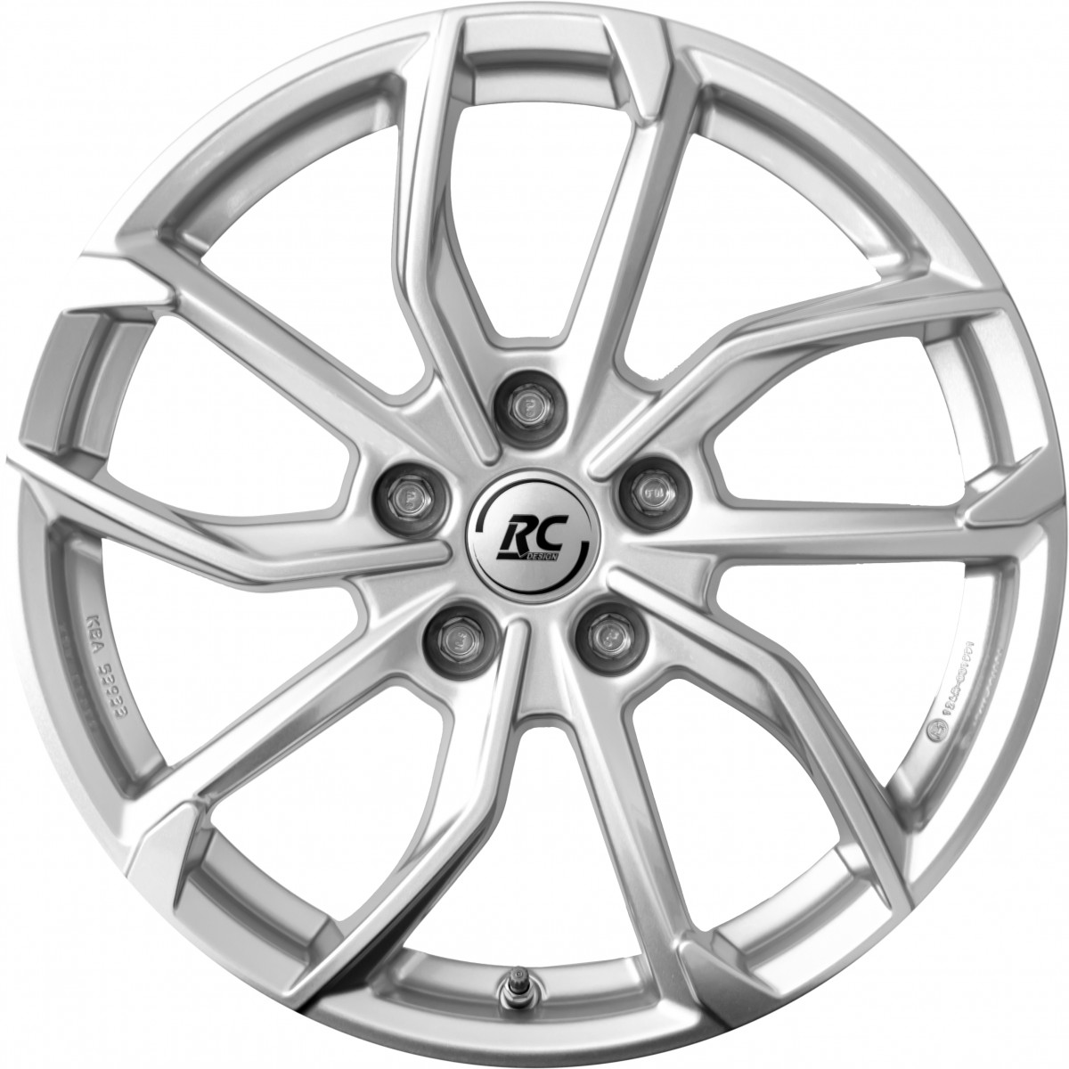 RC-Design RC34 kristallsilber 6.5x16 ET50 - LK5/108 ML63.4 | Felge ...