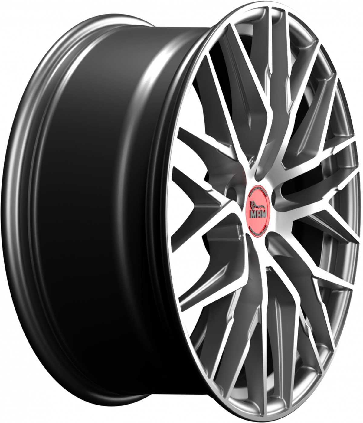 MAM RS4 palladium front polish 7.5x17 ET35 - LK5/112 ML66.6 | Felge ...
