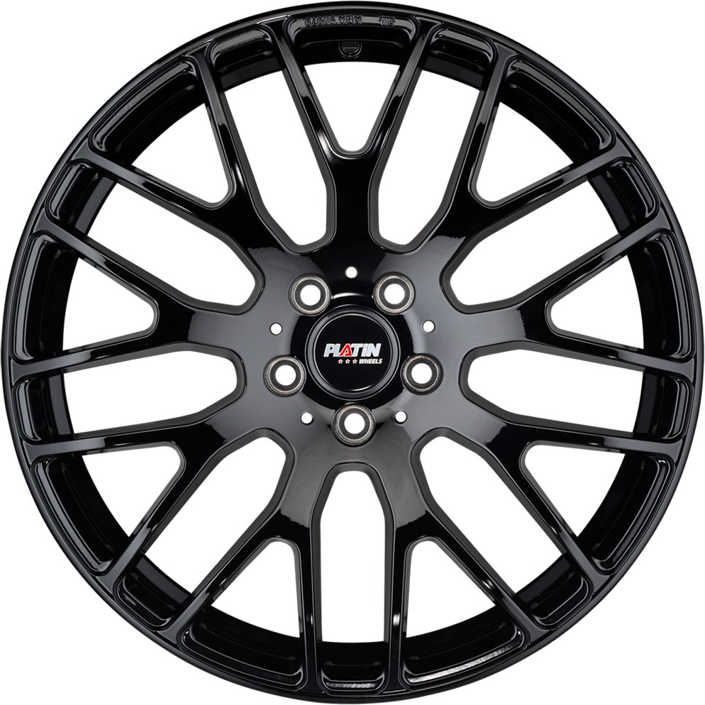 Platin P70 black shiny 7.5x18 ET49 - LK5/112 ML66.5 | Felge - Alu - RSU.de