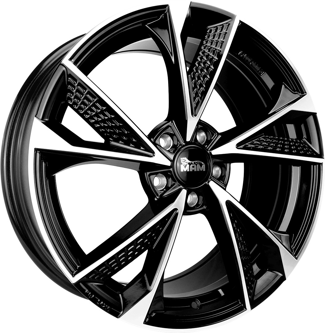 MAM RS6 black front polish 8.5x19 ET30 - LK5/112 ML72.6 | Felge - Alu ...